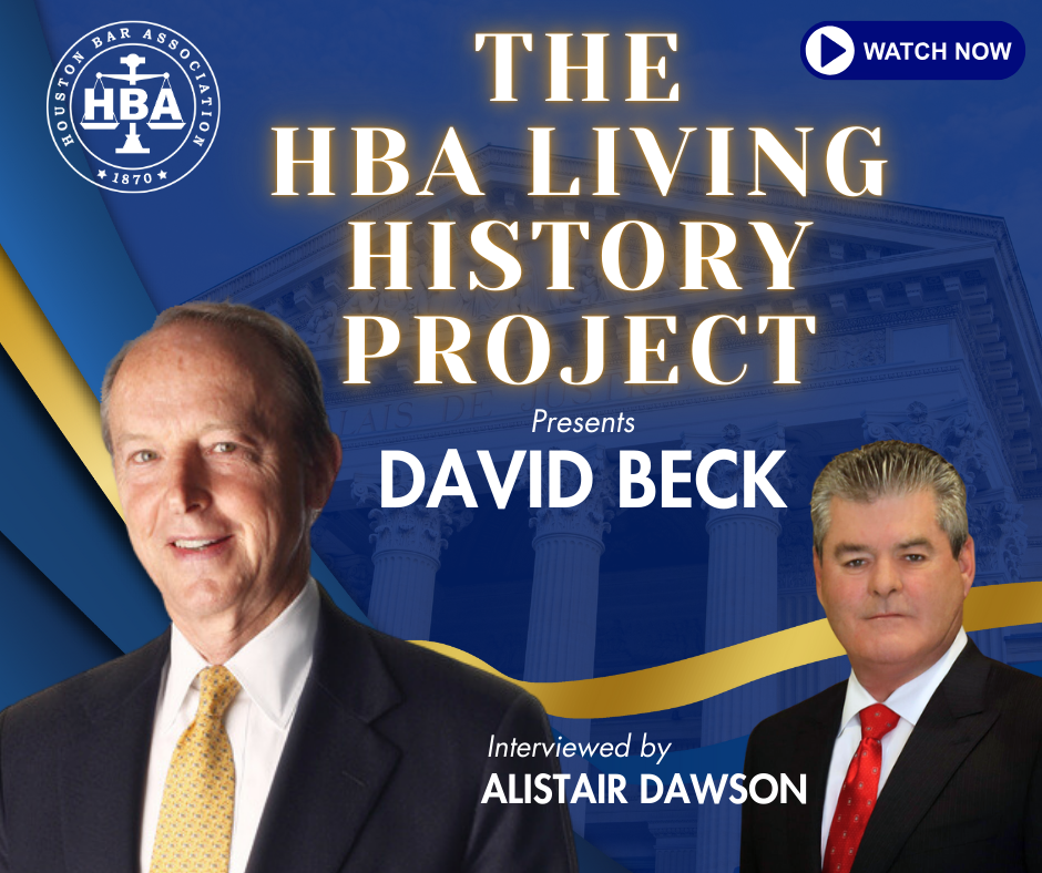 HBA Living History Project's Newest Interview Featuring David Beck ...